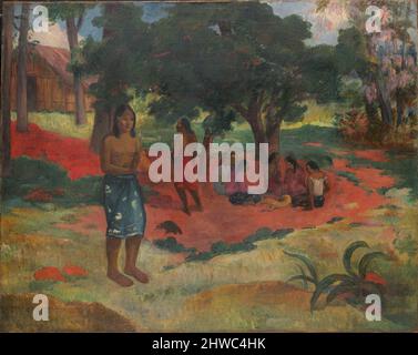 Parau Parau (Whispered Words). Paul Gauguin. 1892 Stock Photo - Alamy
