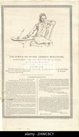 This 1780 self-portrait of John Andre, a British intelligence officer ...