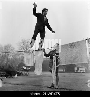 Wash days are never dull for Moira Roberts, wife of circus star Bobbie ...