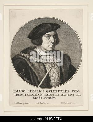 Sir Henry Guildford (1489-1532) c1527 (left) black and coloured chalks ...