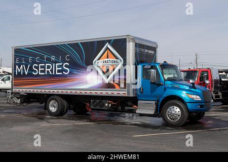 Indianapolis - Circa March 2022: Navistar International eMV Electric ...