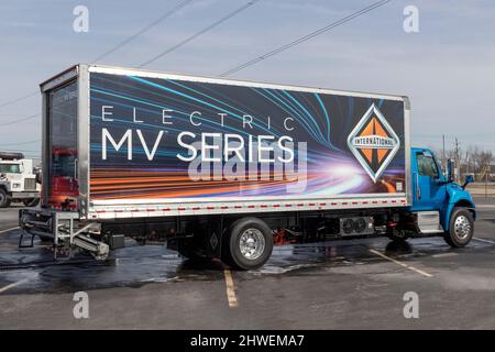 Indianapolis - Circa March 2022: Navistar International eMV Electric ...