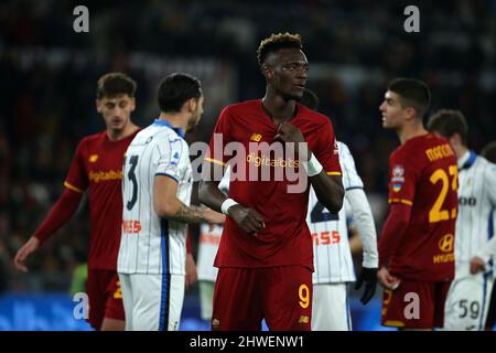 Tammy Abraham of Roma reacts during the Italian championship Serie A ...