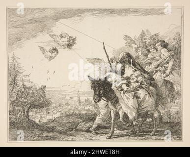 Joseph Contemplates the Infant Jesus, from the series Idee pittoresche ...