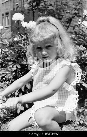 Samantha Gates, Child model, Saturday 20th June 1970 Stock Photo - Alamy