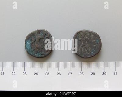 Coin of Kanishka from India. Ruler: Kanishka, Emperor of the Kushan ...