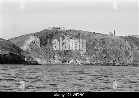 General scenes on Lundy Island. Lundy is the largest island in the ...