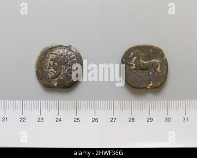 Coin of Micipsa from Numidia. Ruler: Micipsa, King of Numidia, ruled ...