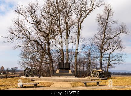 Copse of Trees, Gettysburg National Military Park, Pennsylvania Stock ...