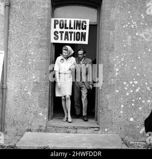 Liberal leader Jeremy Thorpe with his wife Caroline and son Rupert ...