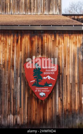 National Park Service sign at the Minute Man Visitor Center. Minute Man ...