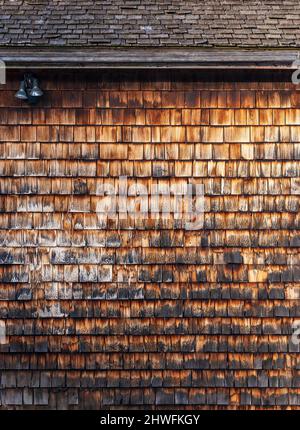Details of a rustic farmstead barn. Siding with weathered wooden ...