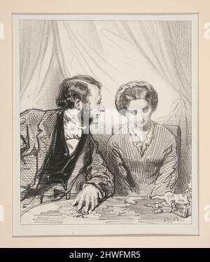 Comme tu mens mal, mon chéri ,. Paul Gavarni (1804-1866). Lithographs ...