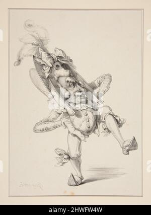 POLICHINELLE. Artist: Paul Gavarni, French, 1804–1866 Stock Photo - Alamy