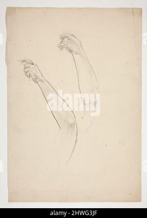 Sketch of two arms. Artist: Edwin Austin Abbey, American, 1852–1911, M ...