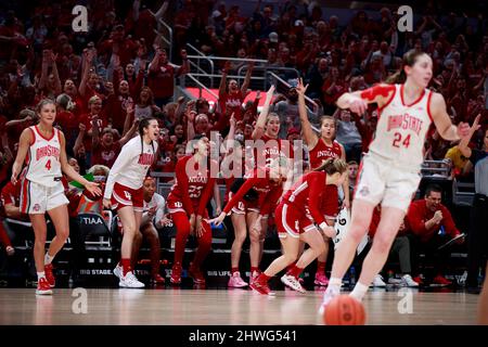 Ohio State's Jacy Sheldon during an NCAA women's basketball game on ...