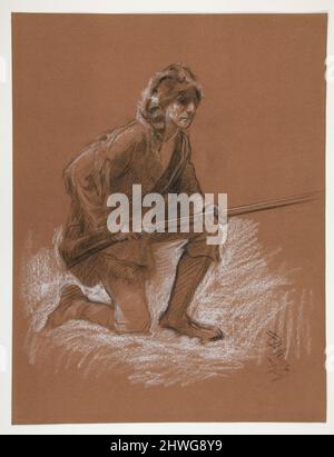 Figure study for “Valley Forge” mural at the state capitol building in ...