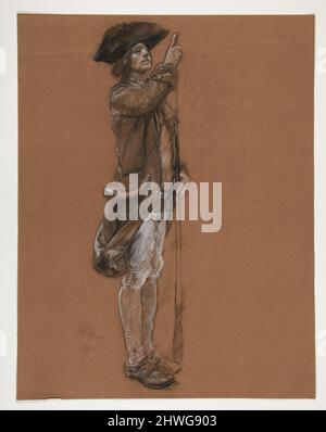 Figure study for “Valley Forge” mural in the House Chamber of the ...