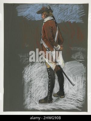 Figure study for “Valley Forge” mural in the House Chamber of the ...