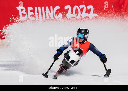 Beijing , China. 06th Mar, 2022. Paralympics, Para Alpine Skiing, Women ...