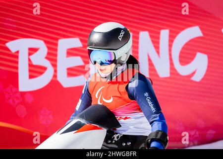 Beijing , China. 06th Mar, 2022. Paralympics, Para Alpine Skiing, Women ...
