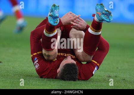 Olimpico Stadium, Rome, Italy - RomaÕs fans wave a flag before kick-off ...