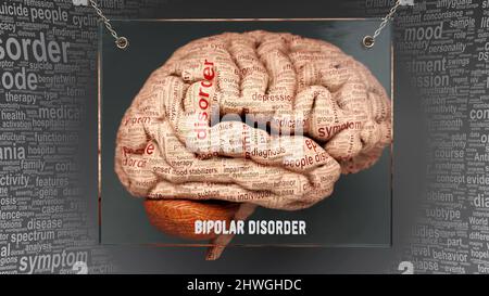 Bipolar i disorder anatomy - its causes and effects projected on a ...