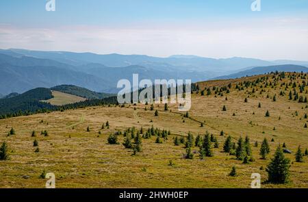 beautiful view from Cindrel mountains, Romania Stock Photo - Alamy