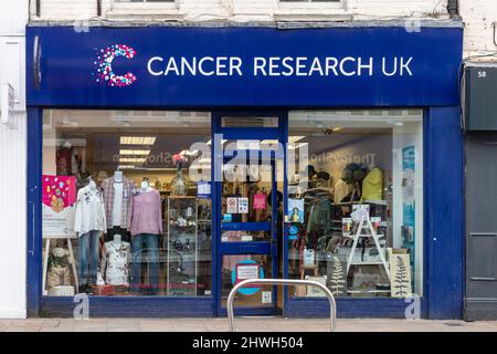 Cancer Research charity shop, England UK Stock Photo - Alamy