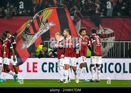 Nice, France. 05th Mar, 2022. Pablo Rosario of Nice during the French ...