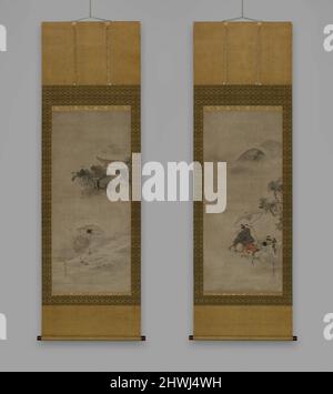 Ki no Tsurayuki Passing Aritoshi Shrine by Hanabusa Itchō Stock Photo ...