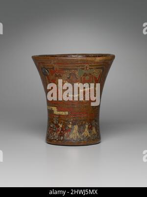 This ceremonial Kero is a South American indigenous drinking vessel ...
