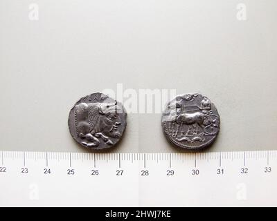 Coin from Gela. Engraver: Carl Wilhelm Becker, German, 1772–1830 Stock ...