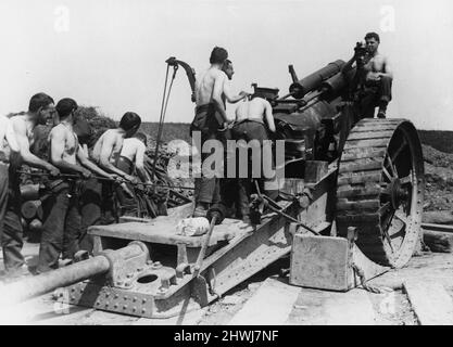 British 6 inch Howitzer, WW1 Stock Photo - Alamy