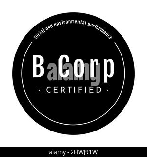 B corp certified symbol icon Stock Photo - Alamy