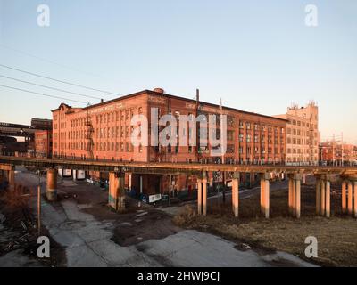Crunden Martin factory building Stock Photo - Alamy