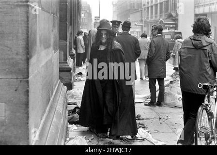 Queue for Rolling Stones Concert at the Free Trade Hall in Manchester ...