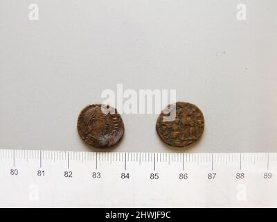 Ae3 of Valens, Emperor of the Roman Empire from Thessalonica. Ruler ...