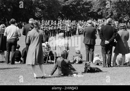 Green Howards Band, Albert Park. 1972 Stock Photo - Alamy