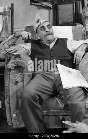 Rehearsals for a Christmas special of "Till Death Us Do Part". Pictured ...