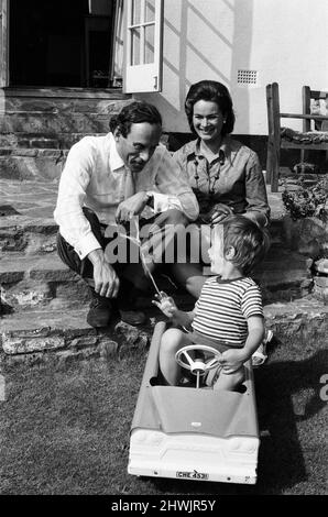 Rupert Thorpe, son of Jeremy Thorpe, and his wife attending the funeral ...