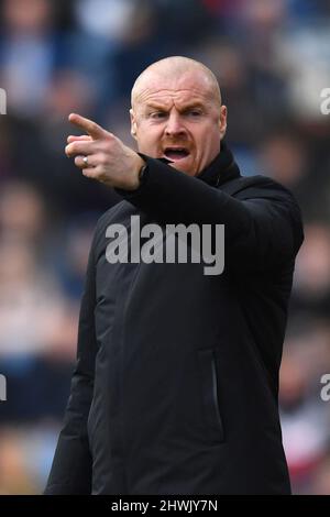 Burnley manager Sean Dyche during the Premier League match at Turf Moor ...