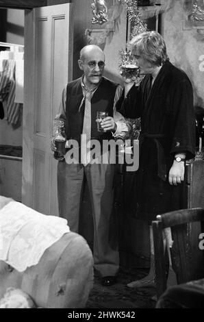 Rehearsals for a Christmas special of "Till Death Us Do Part". Pictured ...