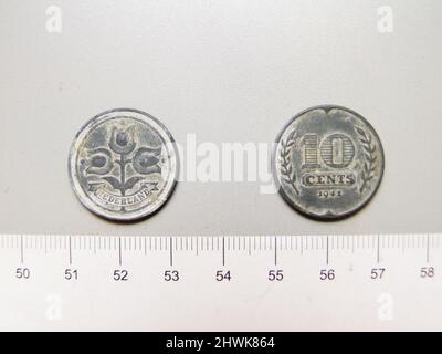 10 Cents of Queen Wilhelmina from Utrecht. Ruler: Wilhelmina, Queen of ...