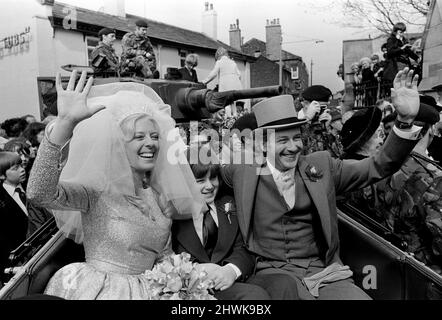 The wedding of Julie Goodyear and Tony Rudman. The marriage was over ...