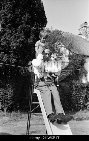 Rupert Thorpe, son of Jeremy Thorpe, and his wife attending the funeral ...