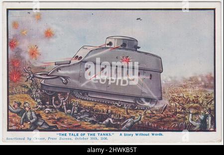 Cartoon, The New Army to the Front (WW1 Stock Photo - Alamy