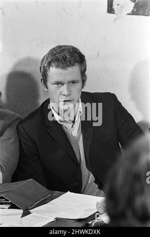 Provisional IRA meeting in Derry, Northern Ireland. Pictured, Martin ...