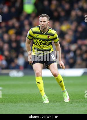 Watford, UK. 6th Mar, 2022. Joao Pedro of Watford during the Premier ...