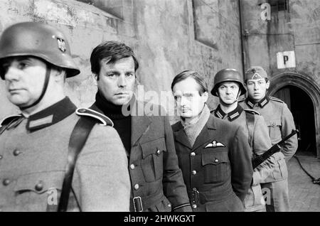 Colditz, Photo-call for new BBC television series, actors pose for the ...
